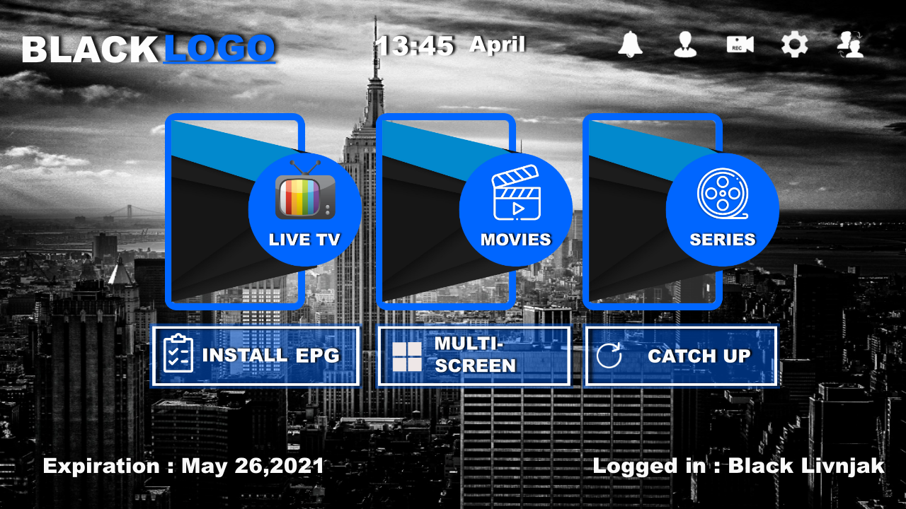 Smarters PRO :: BLACK Logo